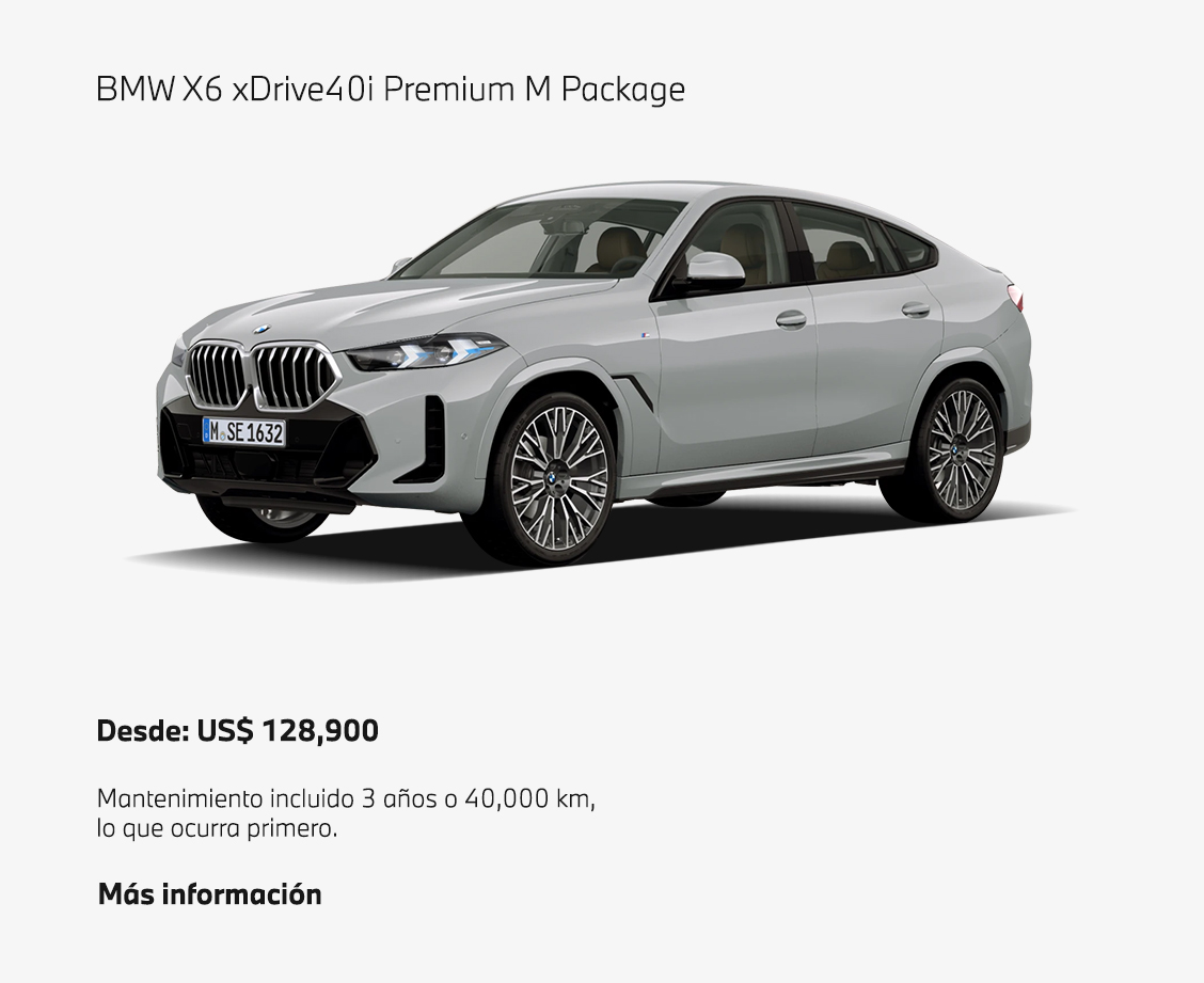 BMW X6 (G06): Vista general, Configuración y Precio